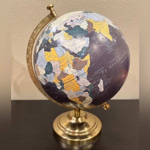 Accents | Vintage Style Globe With Brass Stand | Poshmark